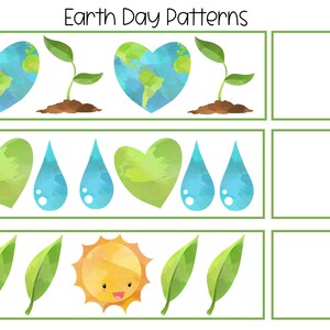 Earth Day Patterns, Preschool Worksheet, Preschool Printable ...