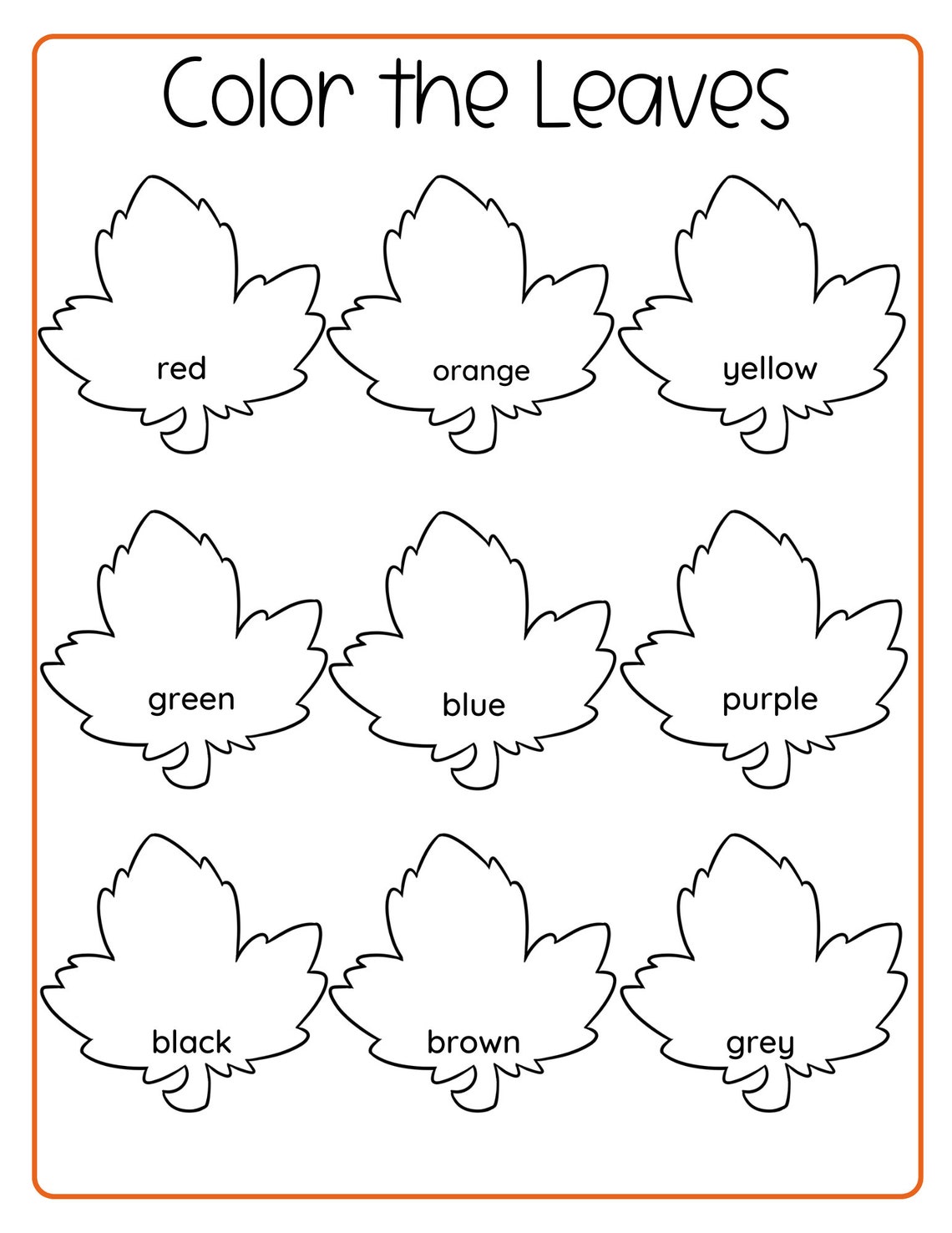 Autumn Preschool Packet Preschool Worksheets Fall Activity - Etsy