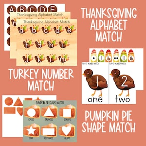 Thanksgiving Bundle, Homeschool Curriculum, Preschool Printable, Busy ...