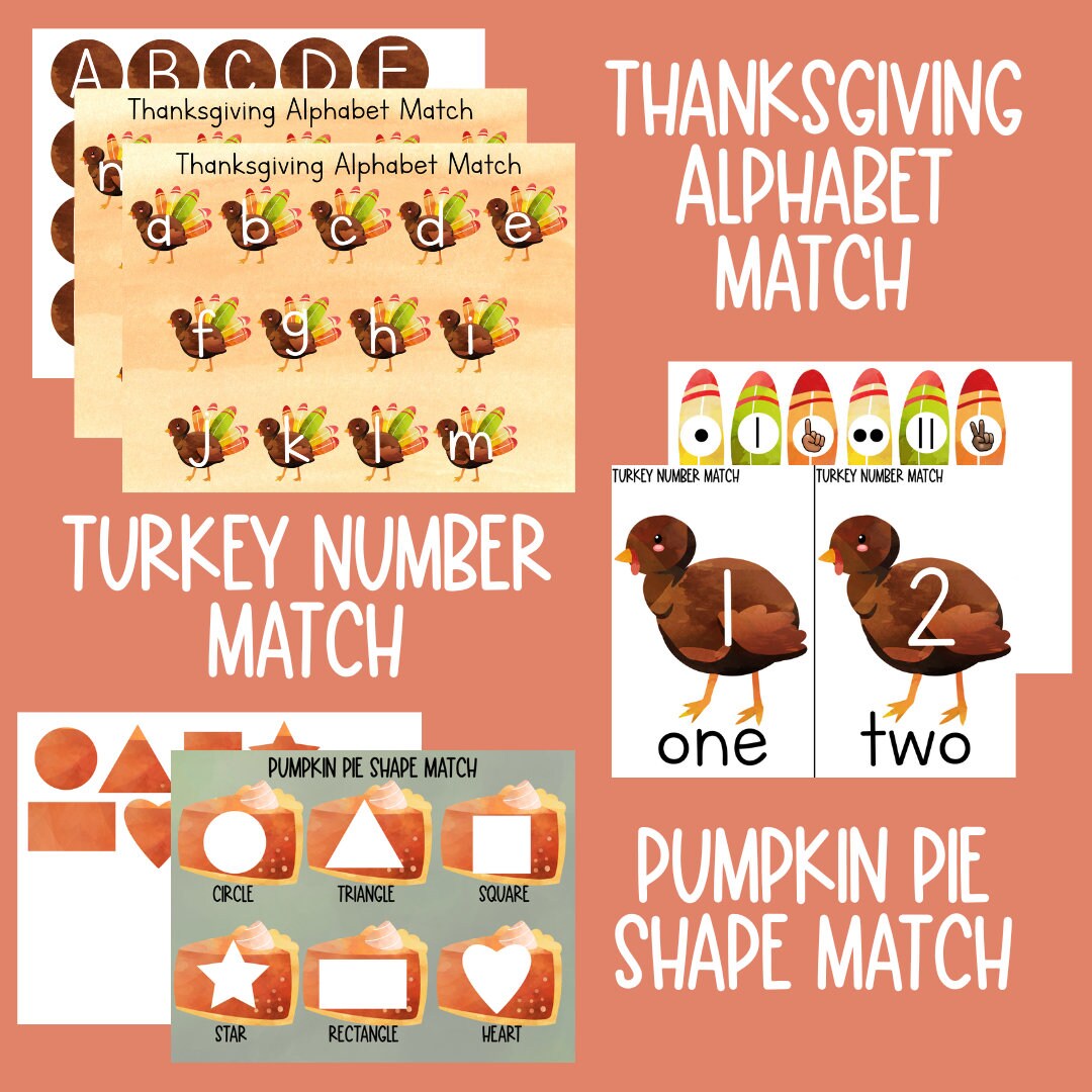 Thanksgiving Bundle Homeschool Curriculum Preschool - Etsy