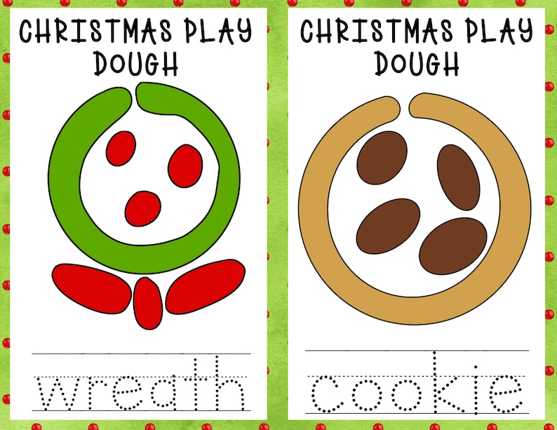 Christmas Play Dough Activities Christmas Preschool - Etsy
