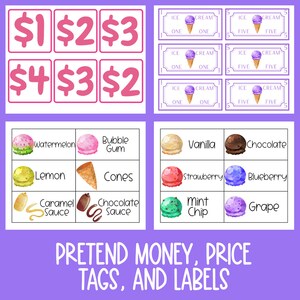 Ice Cream Shop Dramatic Play, Pretend Play, Classroom Dramatic Play ...