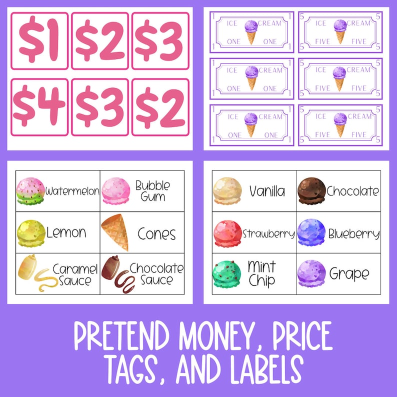 Ice Cream Shop Dramatic Play, Pretend Play, Classroom Dramatic Play ...