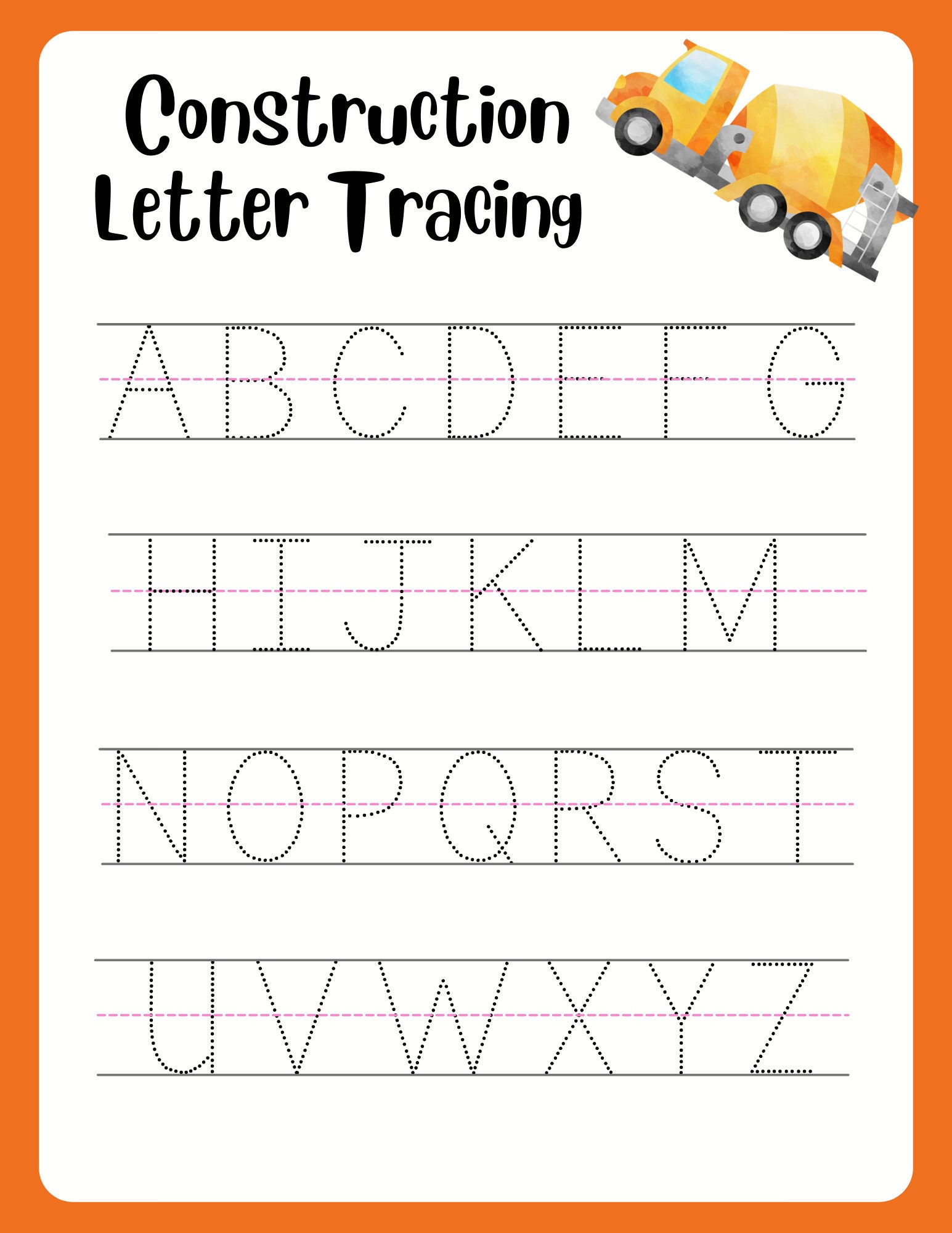 Construction Preschool Packet Preschool Worksheets Preschool - Etsy