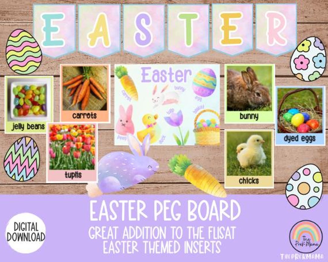 Easter Peg Board, Easter Posters, Easter Preschool, Easter Flisat Table ...