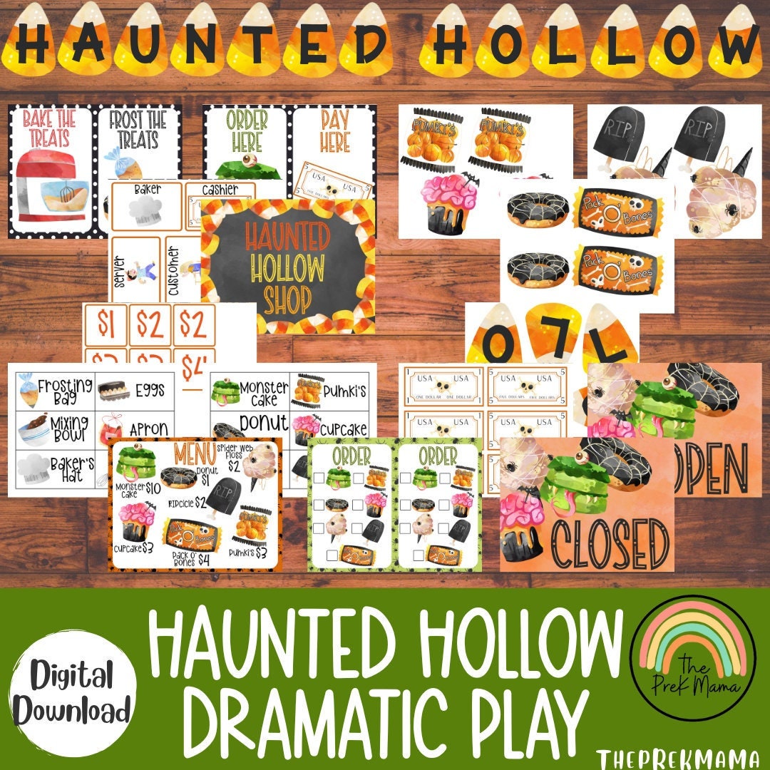 Halloween Dramatic Play Pretend Play Classroom Dramatic - Etsy