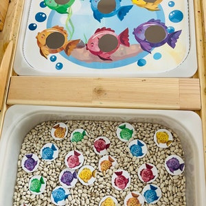 Fish Color Sort Flisat Inserts, Flisat Table, Flisat Insert Printable ...