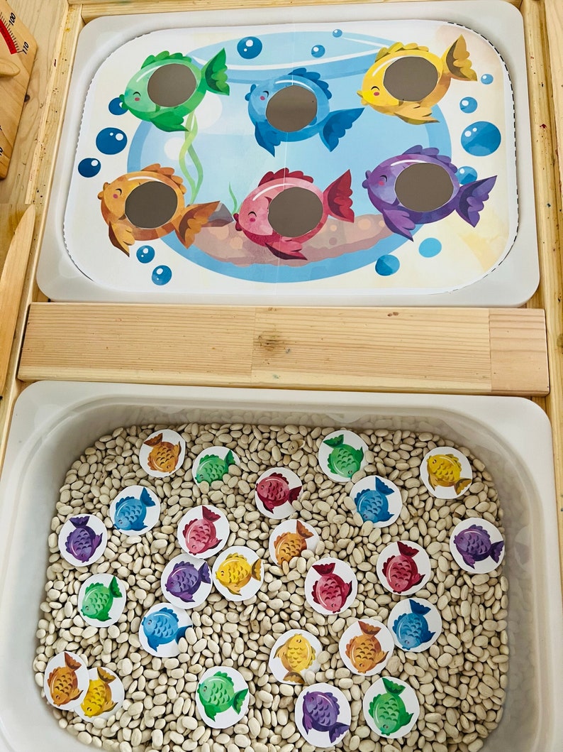 Fish Color Sort Flisat Inserts, Flisat Table, Flisat Insert Printable ...