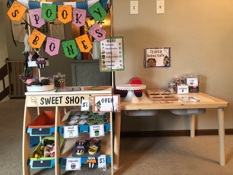 Spooky Bones Café Halloween Dramatic Play Halloween Pretend - Etsy