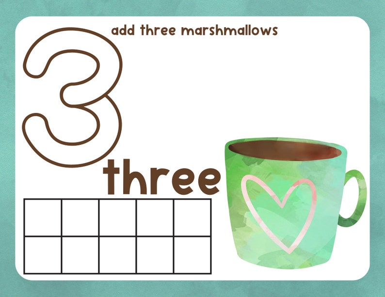 Hot Chocolate Play Dough Mats, Play Doh Mats, Toddler Activities ...