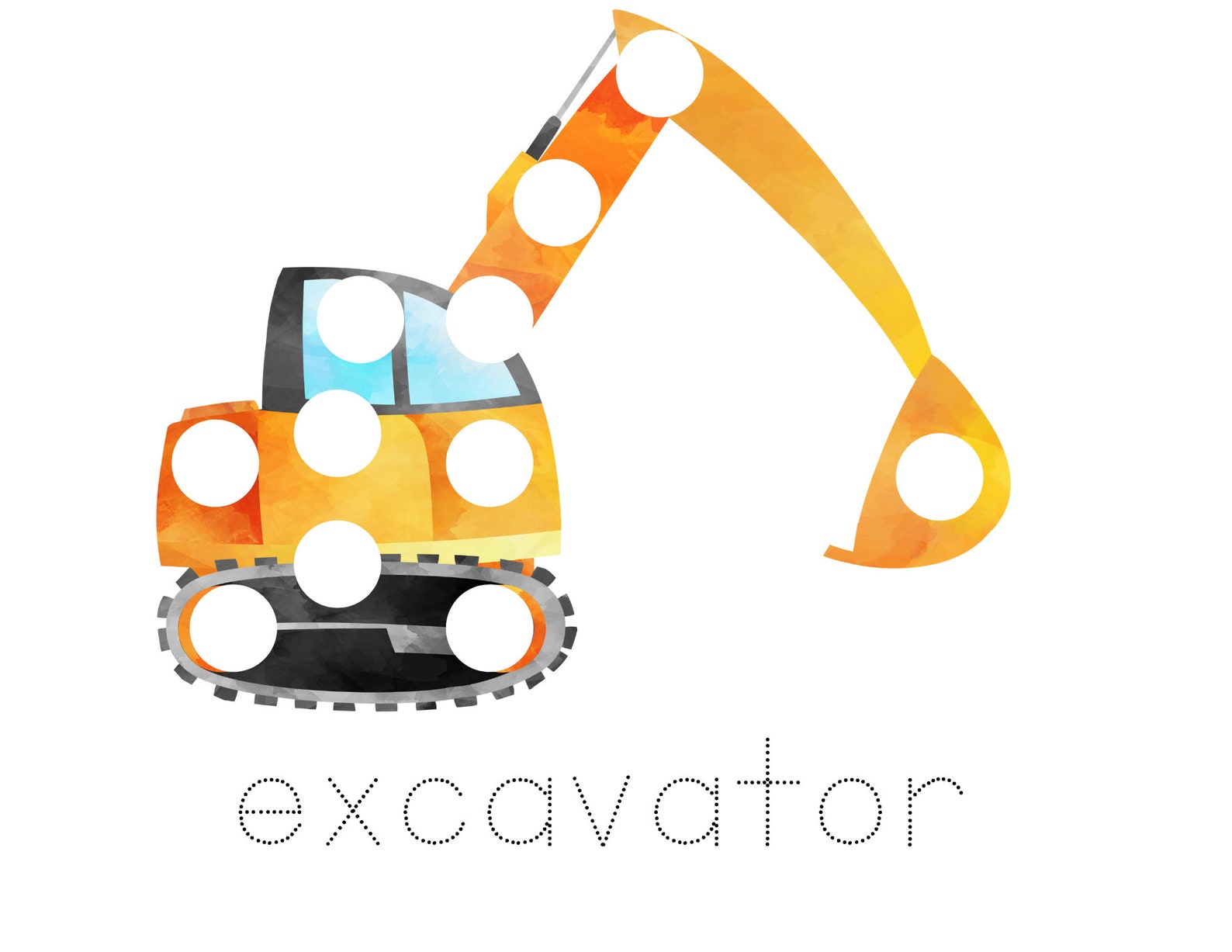 Construction Dot Markers Preschool Printables Preschool - Etsy