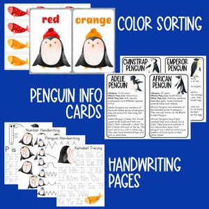 Penguin Unit Study, Homeschool Learning Materials, Educational ...
