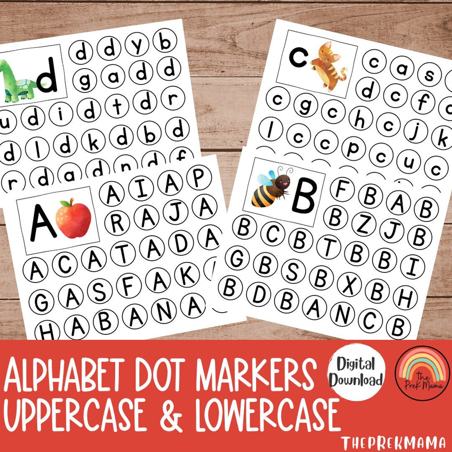 Alphabet Dot Markers Dab Markers Preschool Printable - Etsy