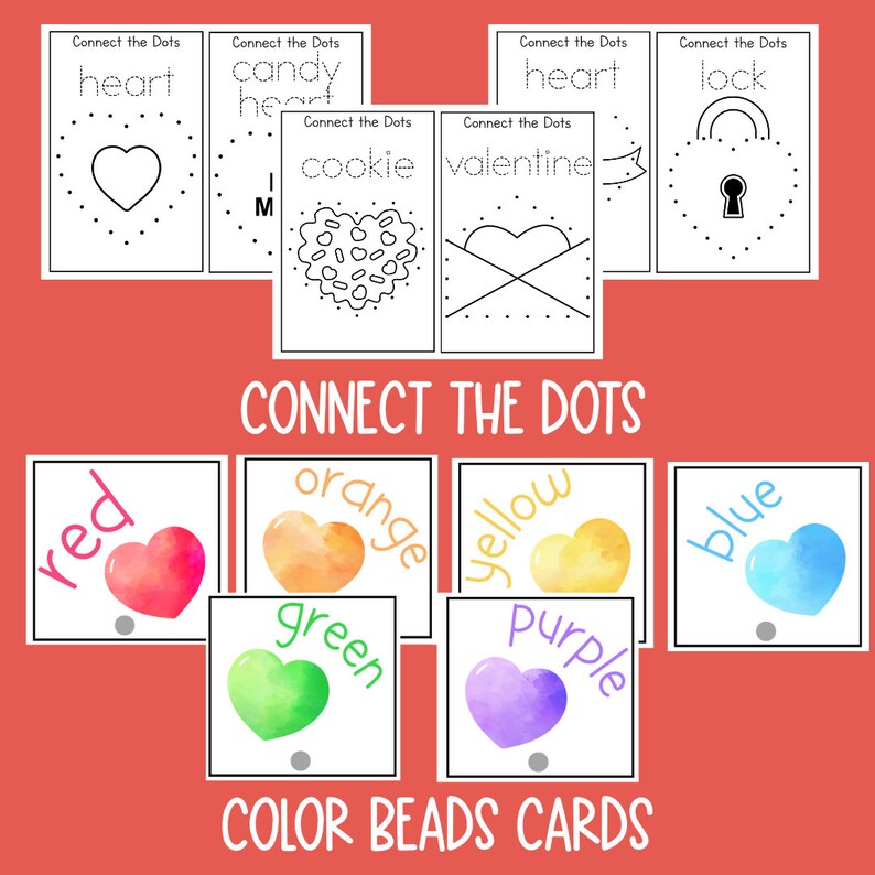 Valentine's Day Fine Motor Bundle, Preschool Fine Motor, Valentine ...