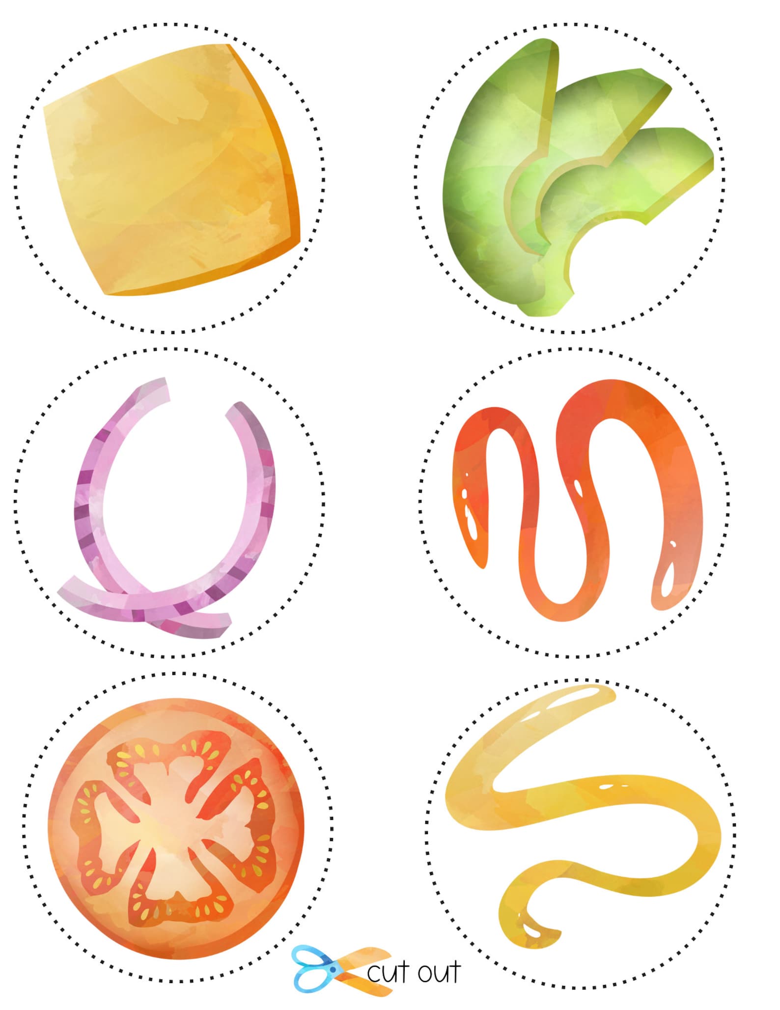 Build A Burger, Pretend Play, Preschool Printable, Busy Book ...