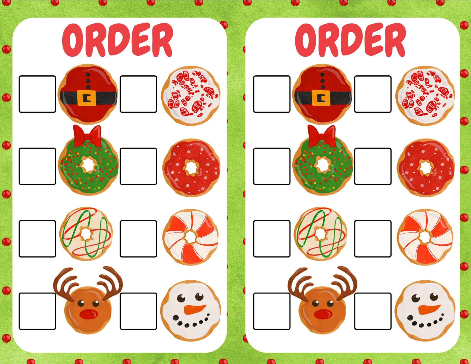 Christmas Donut Dramatic Play, Pretend Play, Classroom Dramatic Play ...