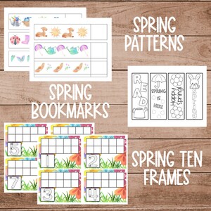 Spring Bundle, Preschool Printable, Spring Pintables, Spring Theme ...