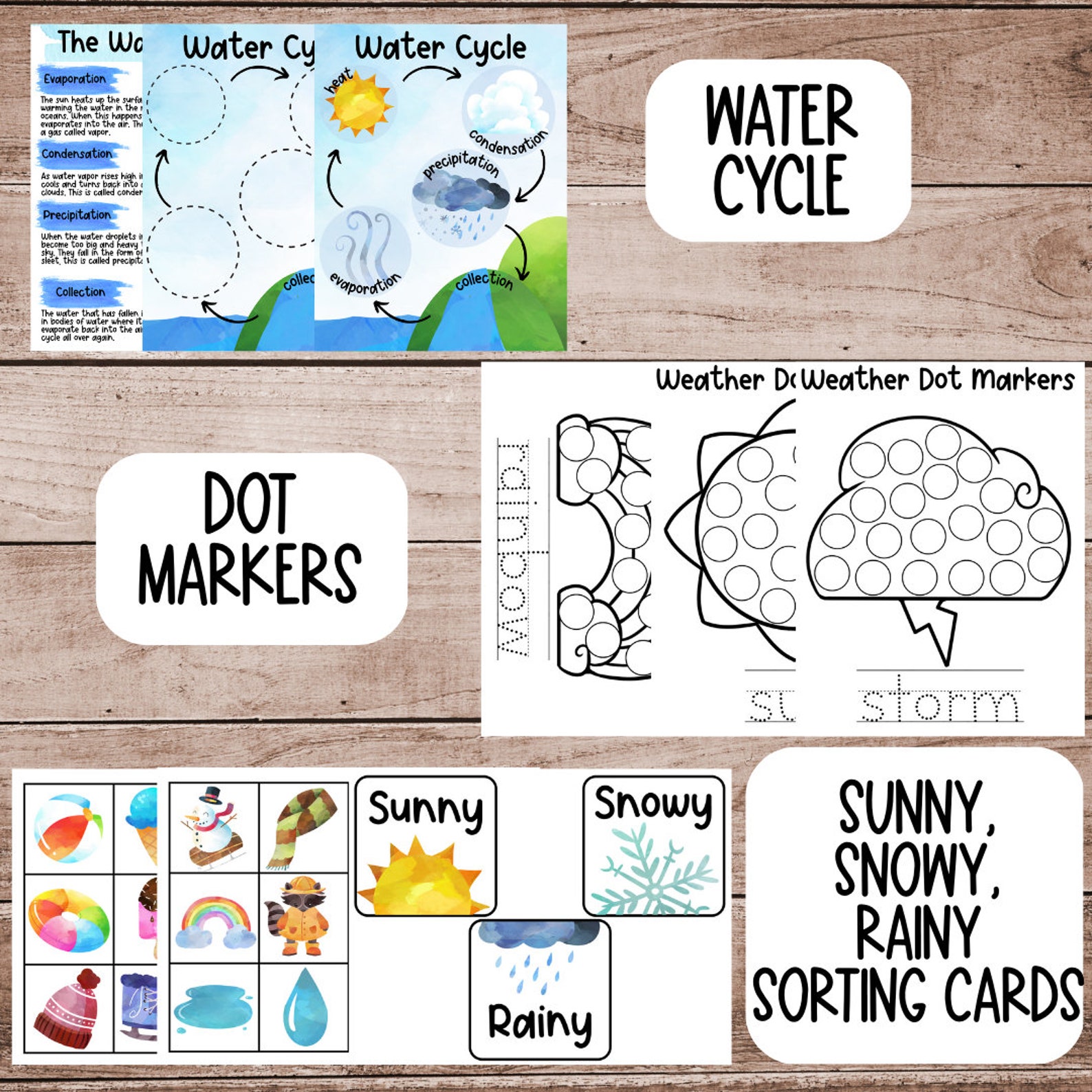 Weather Unit Study, Homeschool Learning Materials, Educational ...