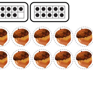 Acorn Number Match, Montessori Materials, Homeschool Resources ...