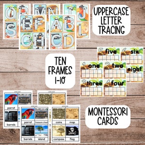 Pirate Bundle, Preschool Activities, Preschool Printable, Montessori ...