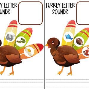 Turkey Letter Sounds, Thanksgiving Printable, Montessori Materials ...