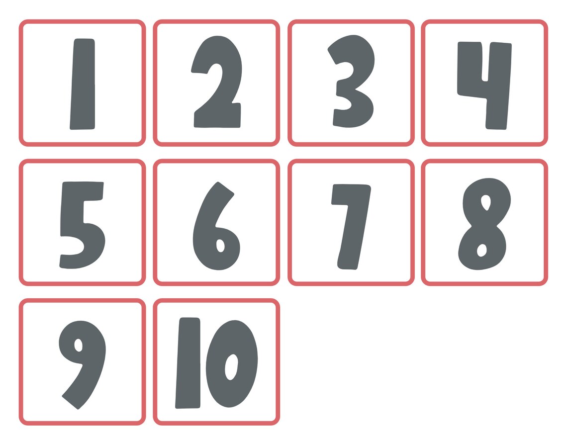 Lady Bug Ten Frame, Numbers 1-10 Count and Match, Montessori Printable ...
