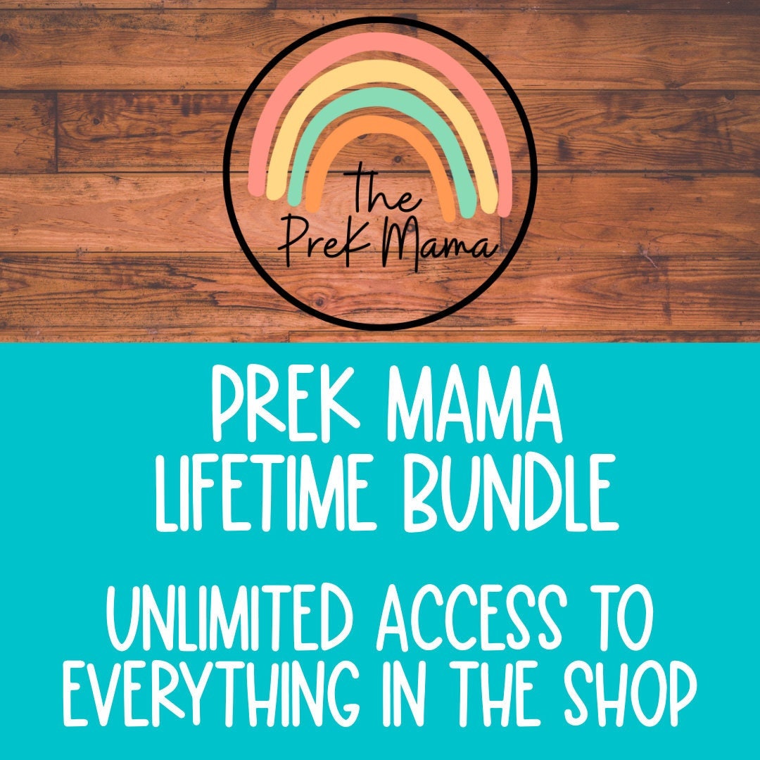 Prek Mama Entire Shop Bundle, Year of Curriculum, Growing Bundle, Mega ...