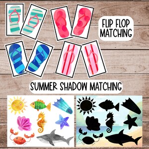 Summer Bundle, Preschool Worksheet, Preschool Printable, Montessori ...