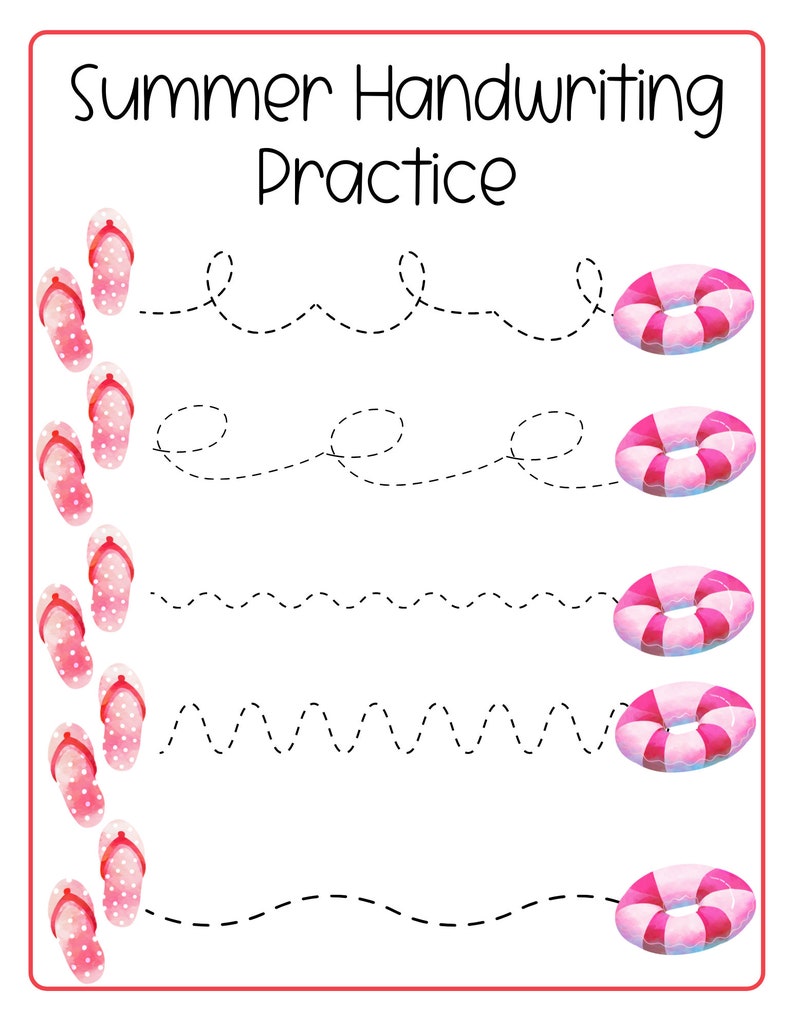 Summer Preschool Packet Preschool Worksheets Preschool - Etsy