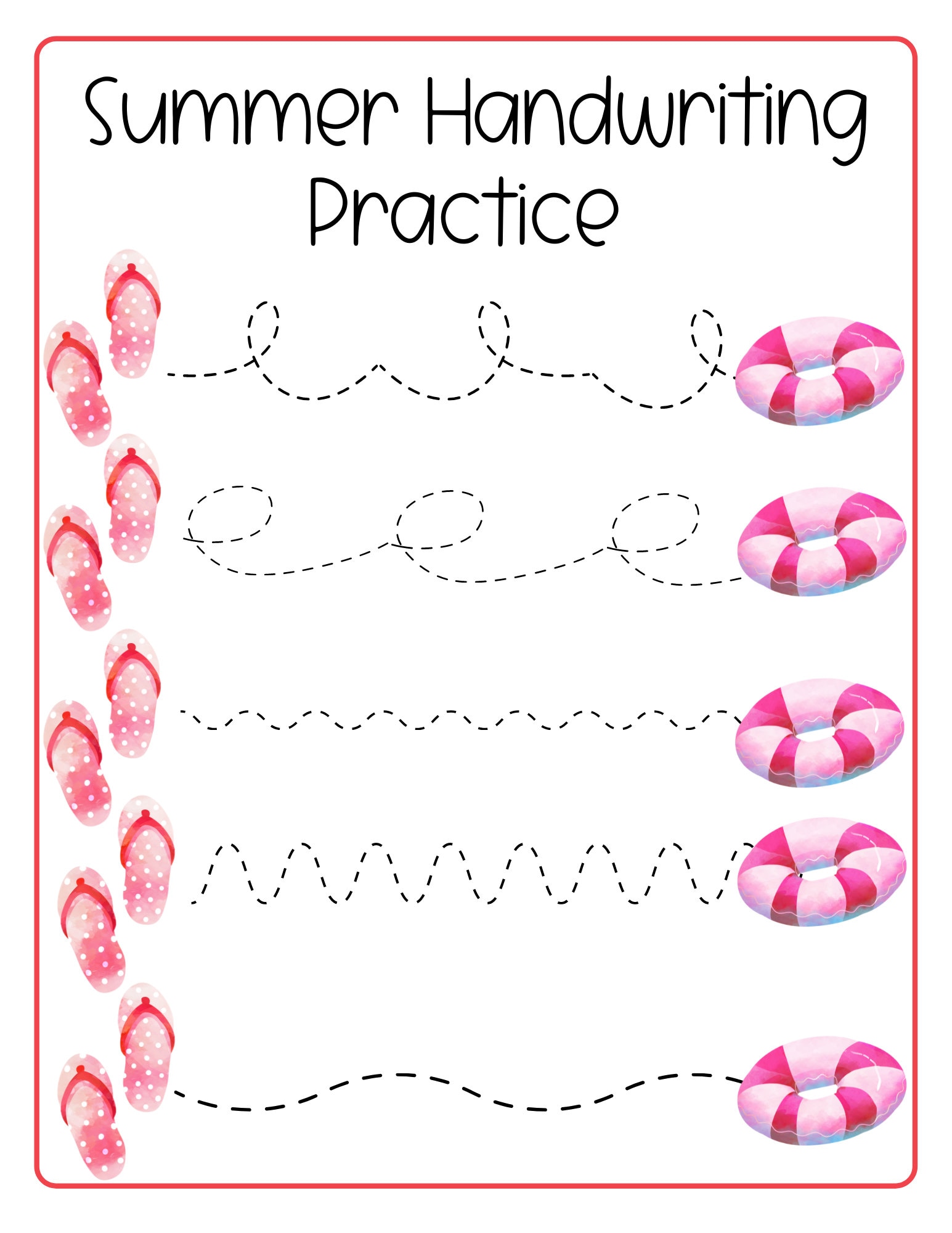 Summer Preschool Packet, Preschool Worksheets, Preschool Printable ...
