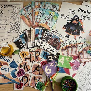 Pirate Bundle, Preschool Activities, Preschool Printable, Montessori ...