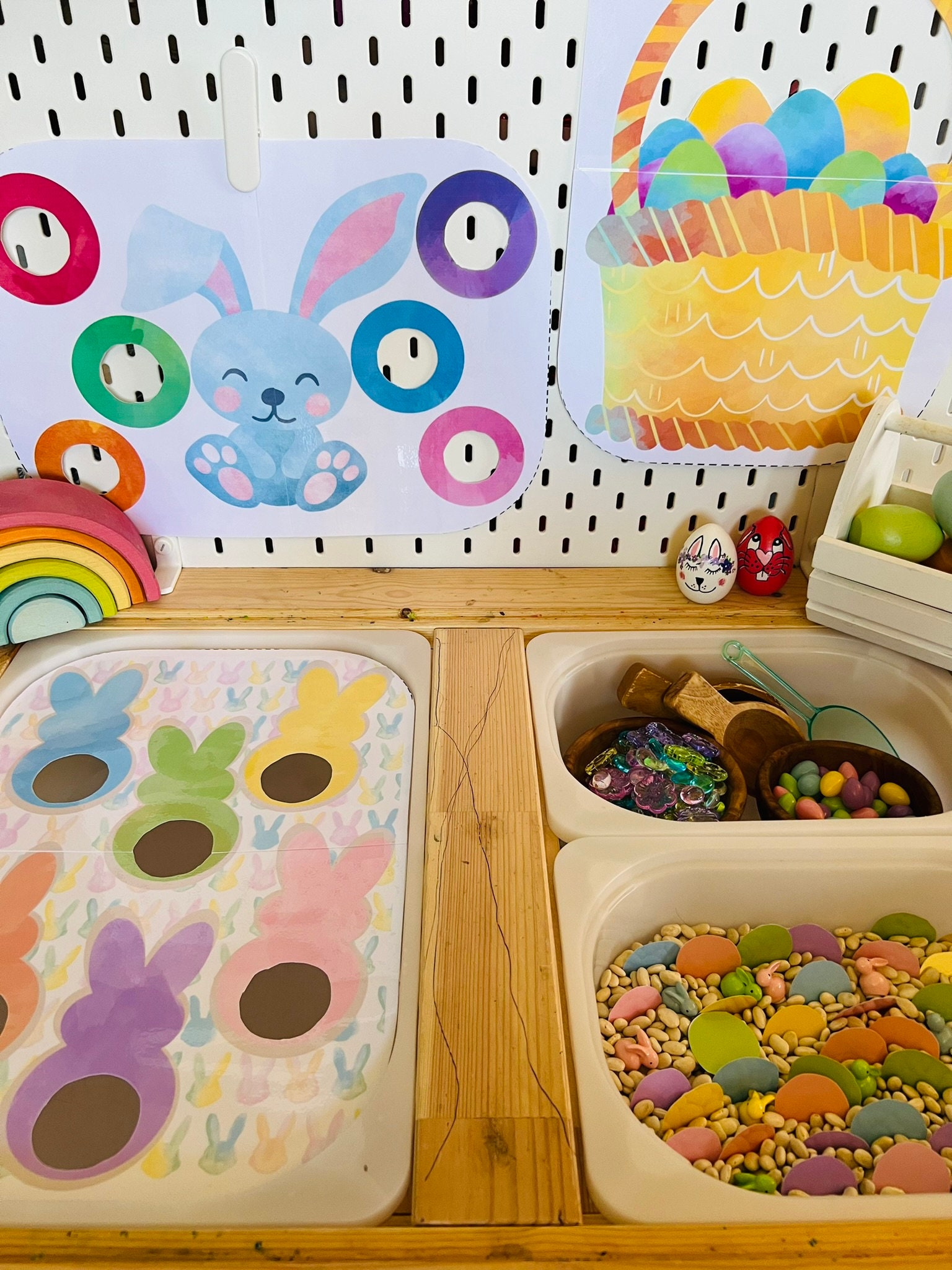Easter Bunnies Flisat Insert, Easter Flisat, Flisat Table, Flisat ...