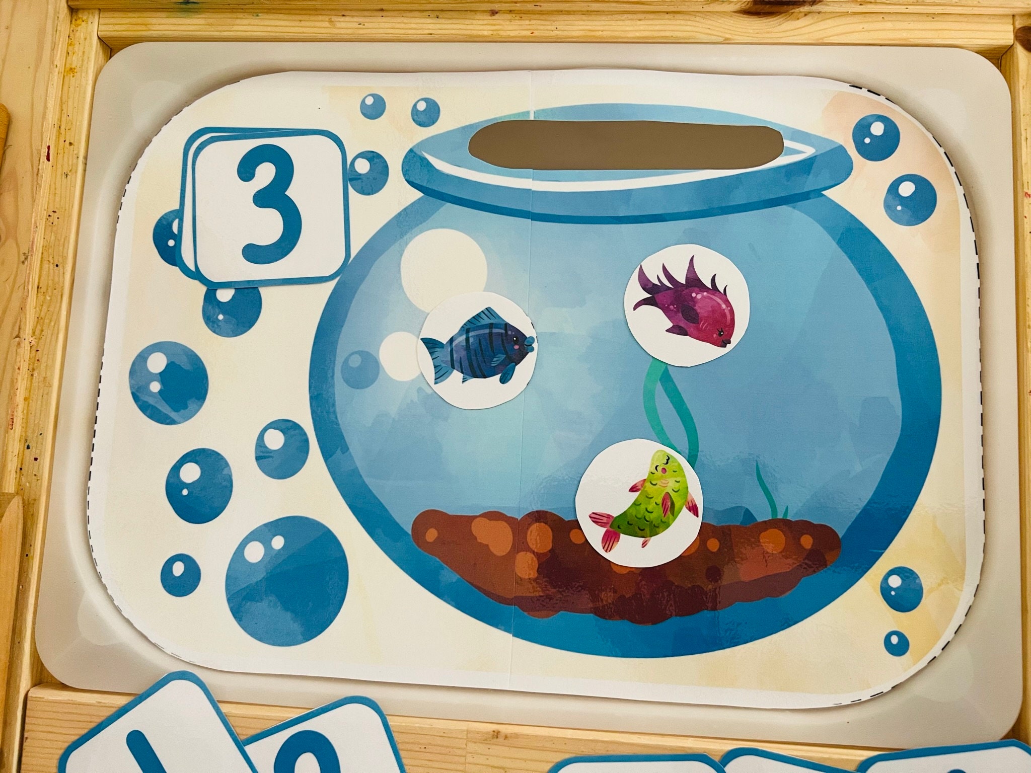 Count the Fish Flisat Inserts, Flisat Table, Flisat Insert Printable ...