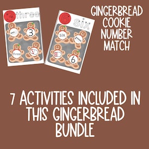 Gingerbread Bundle, Christmas Preschool Printable, Homeschool Printable ...