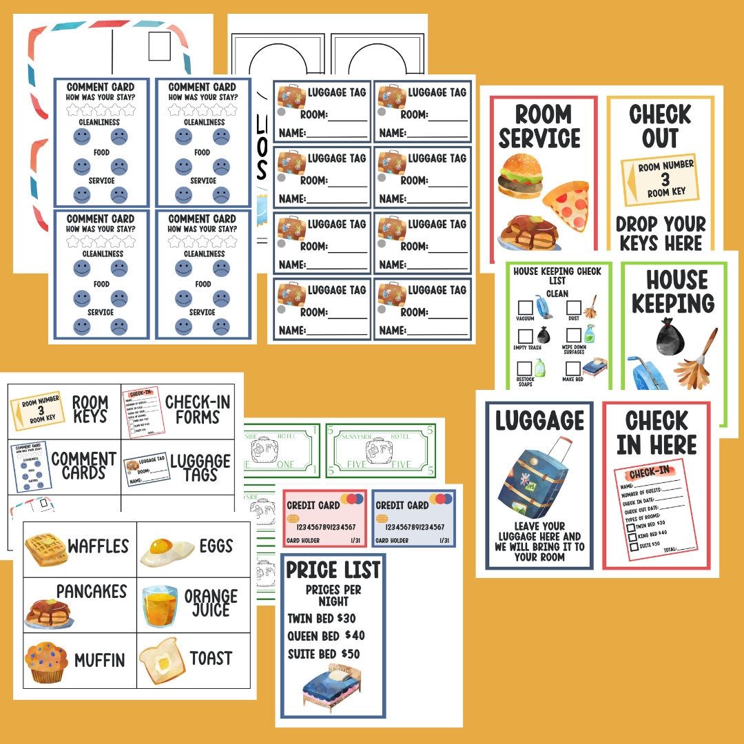 Hotel Dramatic Play Pretend Play Hotel Classroom Dramatic - Etsy