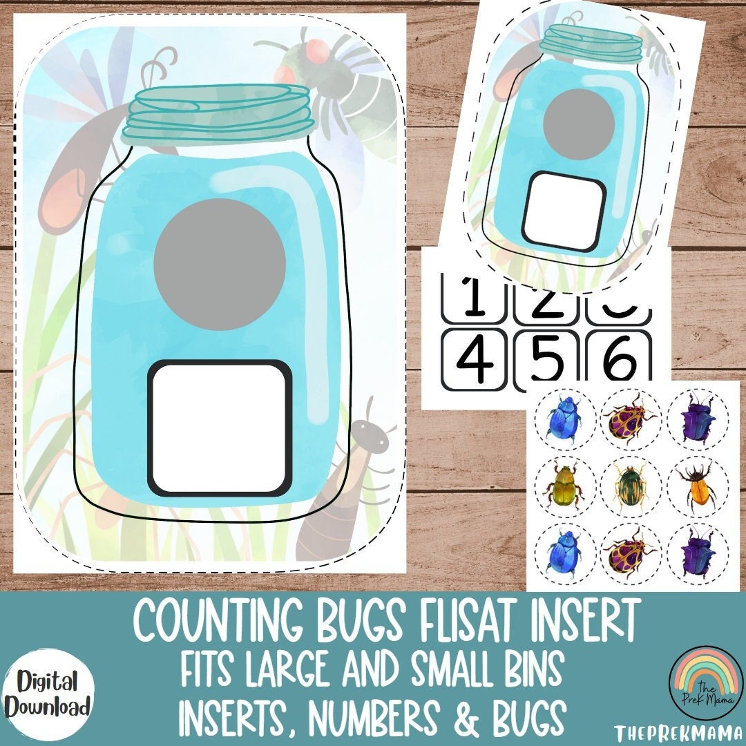 Counting Bugs Flisat Inserts, Flisat Table, Flisat Insert Printable ...