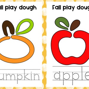 Fall Autumn Play Dough Activities, Play Dough Printable, Homeschool ...