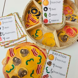 Build A Pizza, Pretend Play, Preschool Printable, Busy Book ...