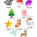 Christmas Color Poster and Flashcards , Montessori, Preschool Printable ...