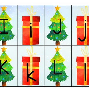 Christmas Alphabet Match Christmas Preschool Printable - Etsy