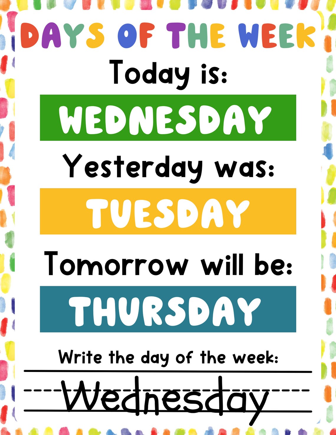 Days of the Week Circle Time Preschool Curriculum Preschool - Etsy