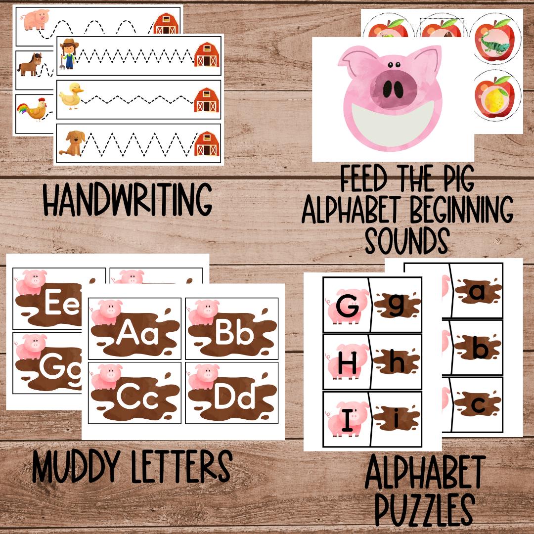 Farm Bundle, Farm Preschool Worksheet, Farm Preschool Printable ...