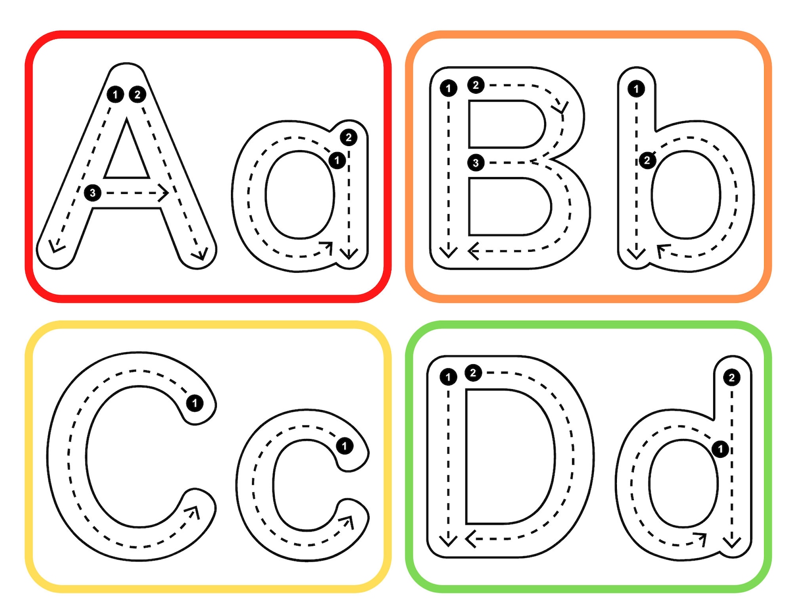 Tracing Card Bundle, Preschool Activity, Preschool Math, Kindergarten ...