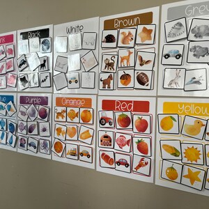 Color Sorting Posters, Preschool Worksheet, Preschool Printable ...