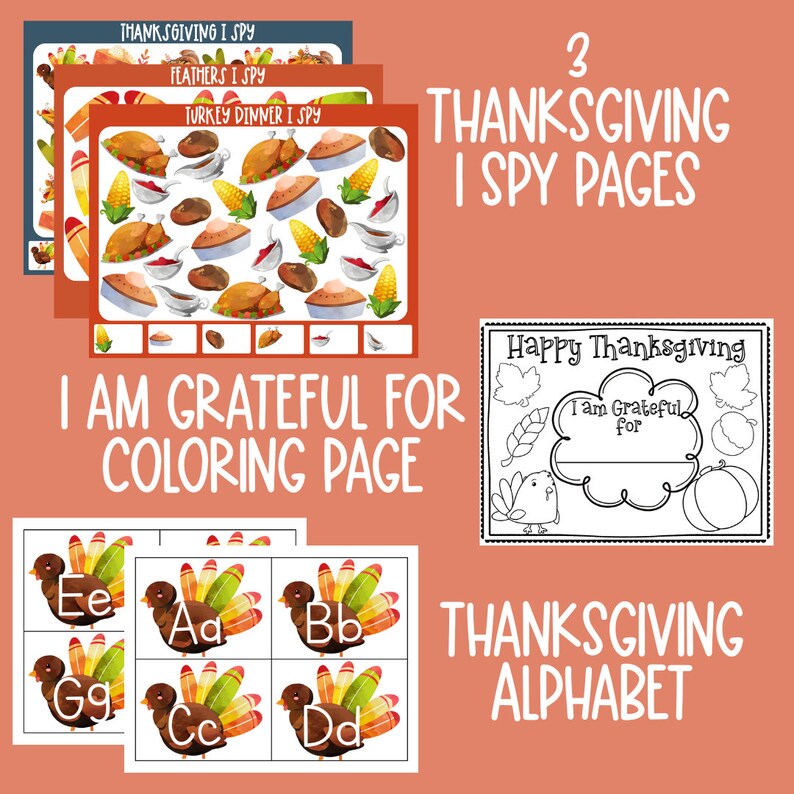 Thanksgiving Bundle, Homeschool Curriculum, Preschool Printable, Busy ...