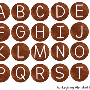 Thanksgiving Alphabet Match, Montessori Materials, Homeschool Resources ...