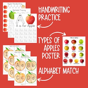Apple Unit Study, Preschool Curriculum, Preschool Printable, Preschool ...