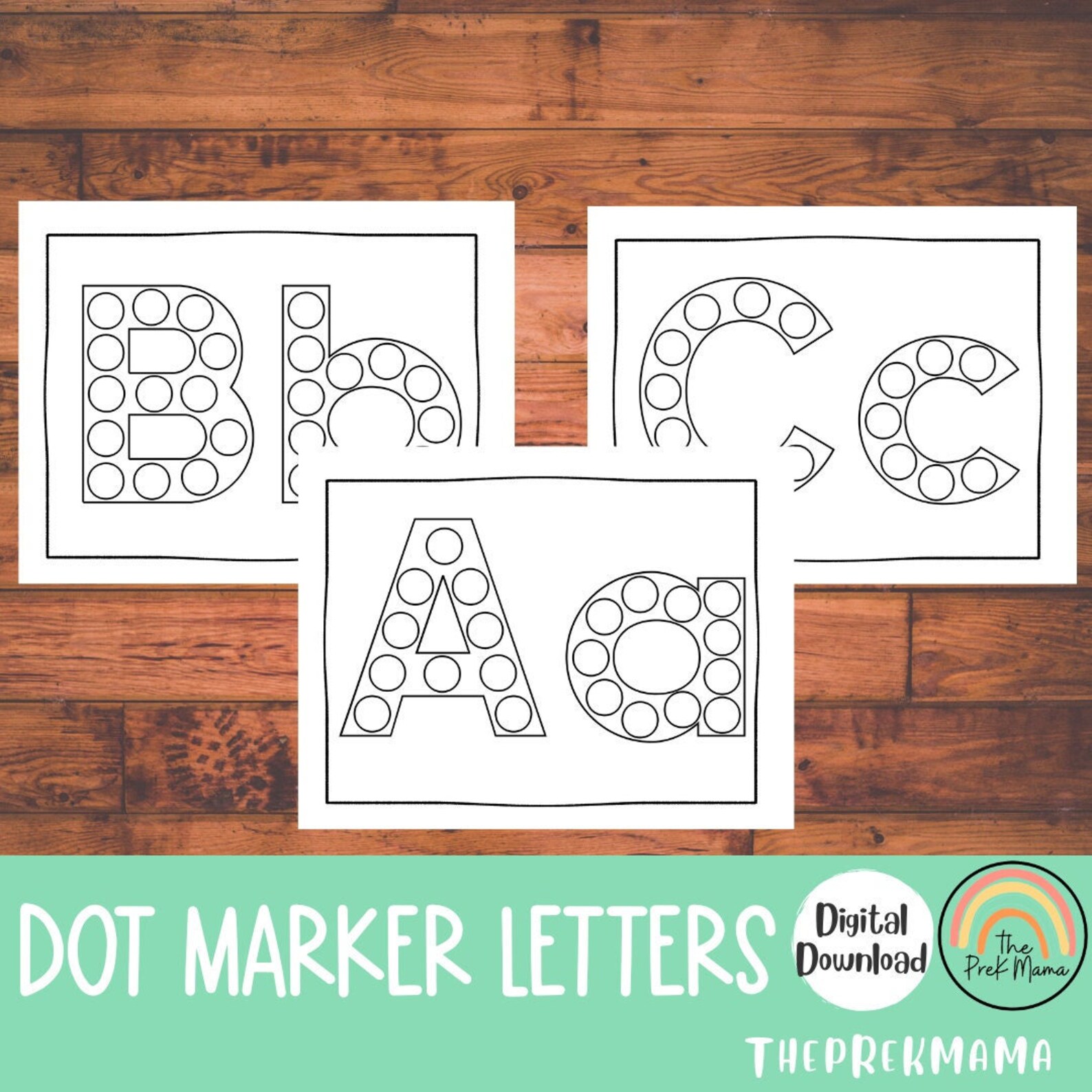 Letters Dot Markers Dab Markers Preschool Printable - Etsy