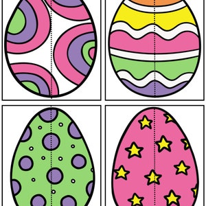 Easter Egg Match, Preschool Worksheets, Preschool Printable, Homeschool ...