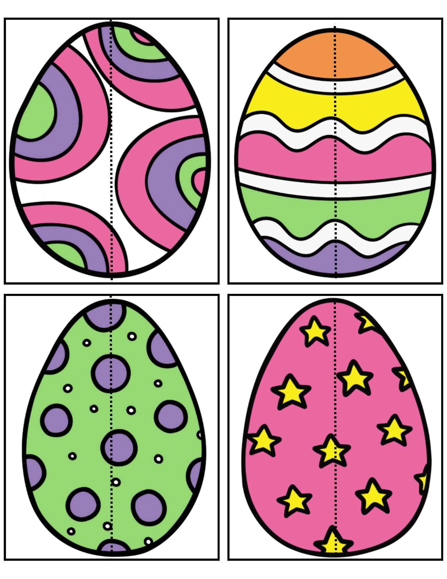 Easter Egg Match, Preschool Worksheets, Preschool Printable, Homeschool ...